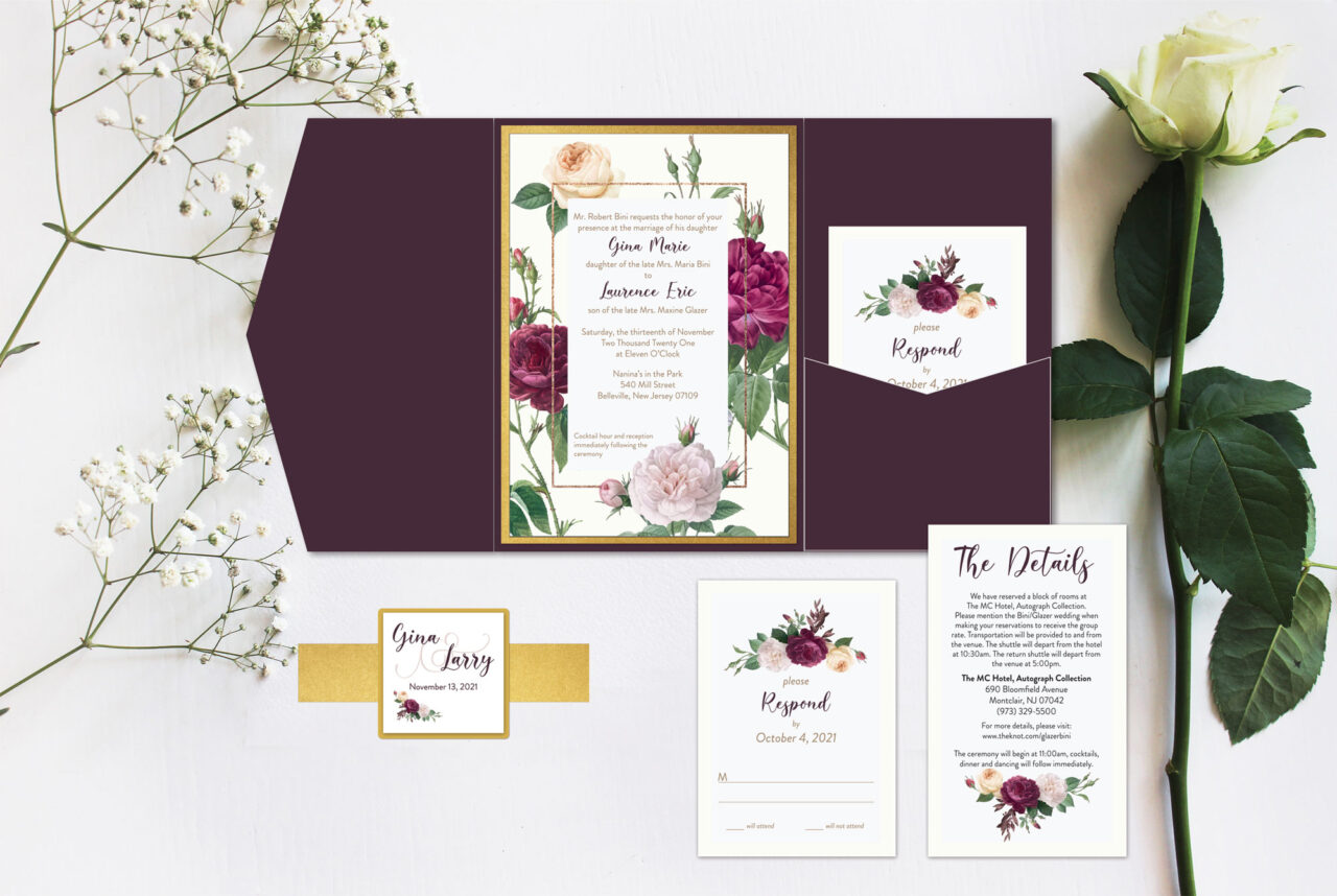 4Direction Design – Beautiful, custom wedding invitation design.